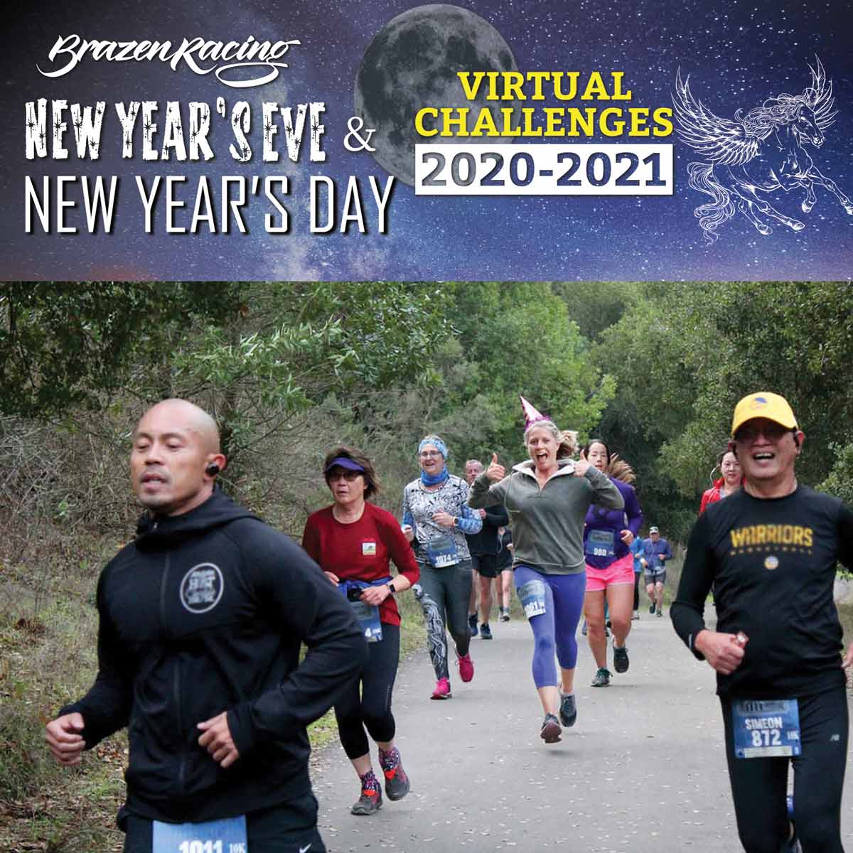 Brazen Racing New Year's Eve and Day Virtual Challenges